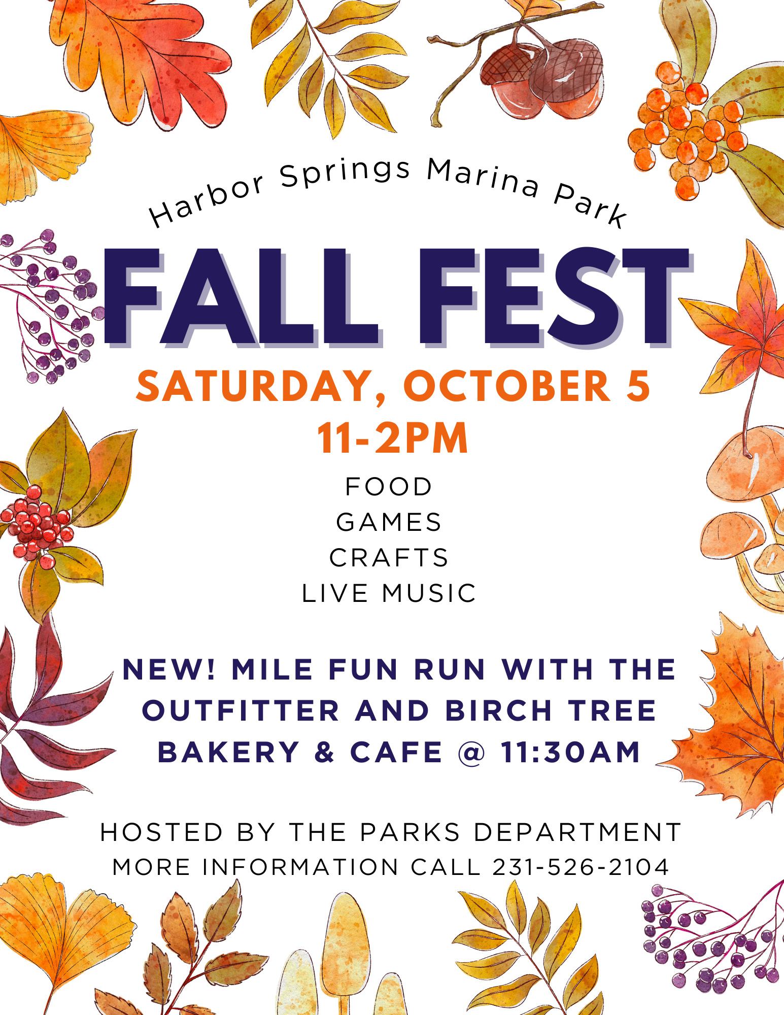 Fall Fest this Saturday Oct 5th @ Marina Park! | City of Harbor Springs